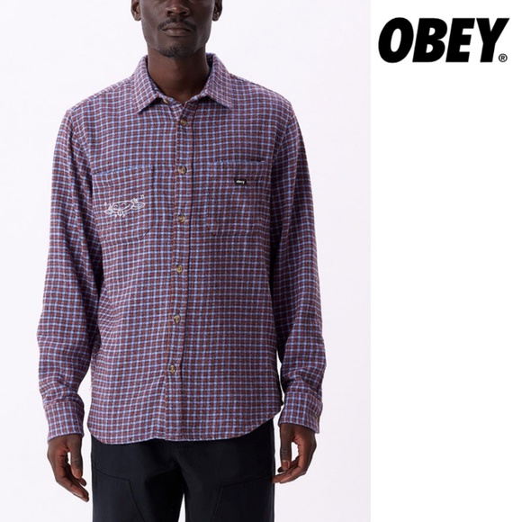 Obey | Shirts | Obey Monty Flannel Shirt | Poshmark